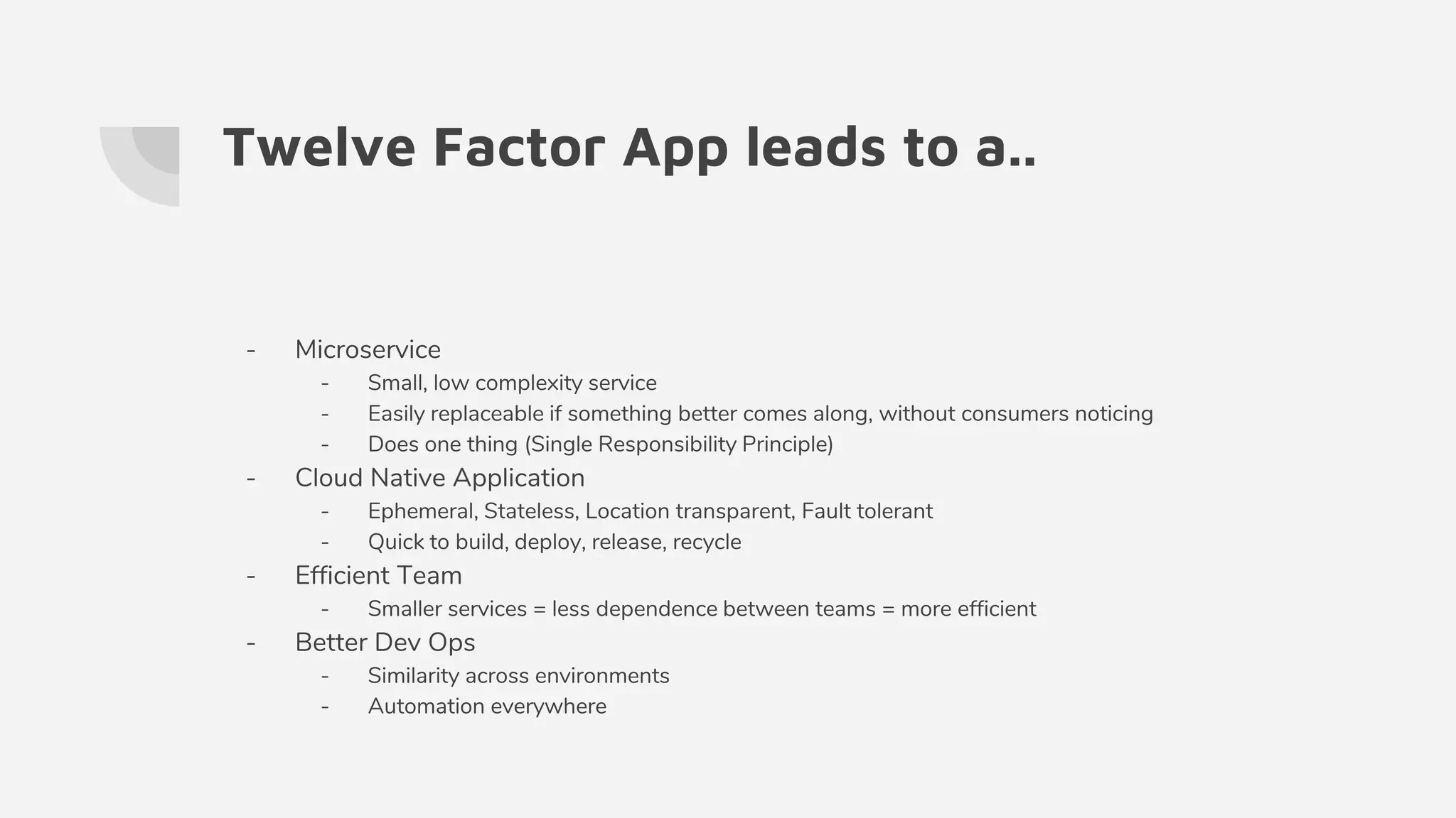 The twelve factor app | PPTX