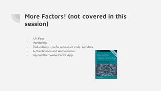 The twelve factor app | PPTX