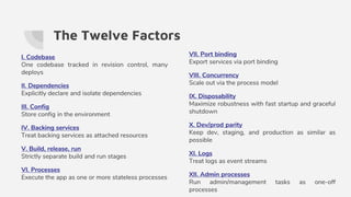The twelve factor app | PPTX