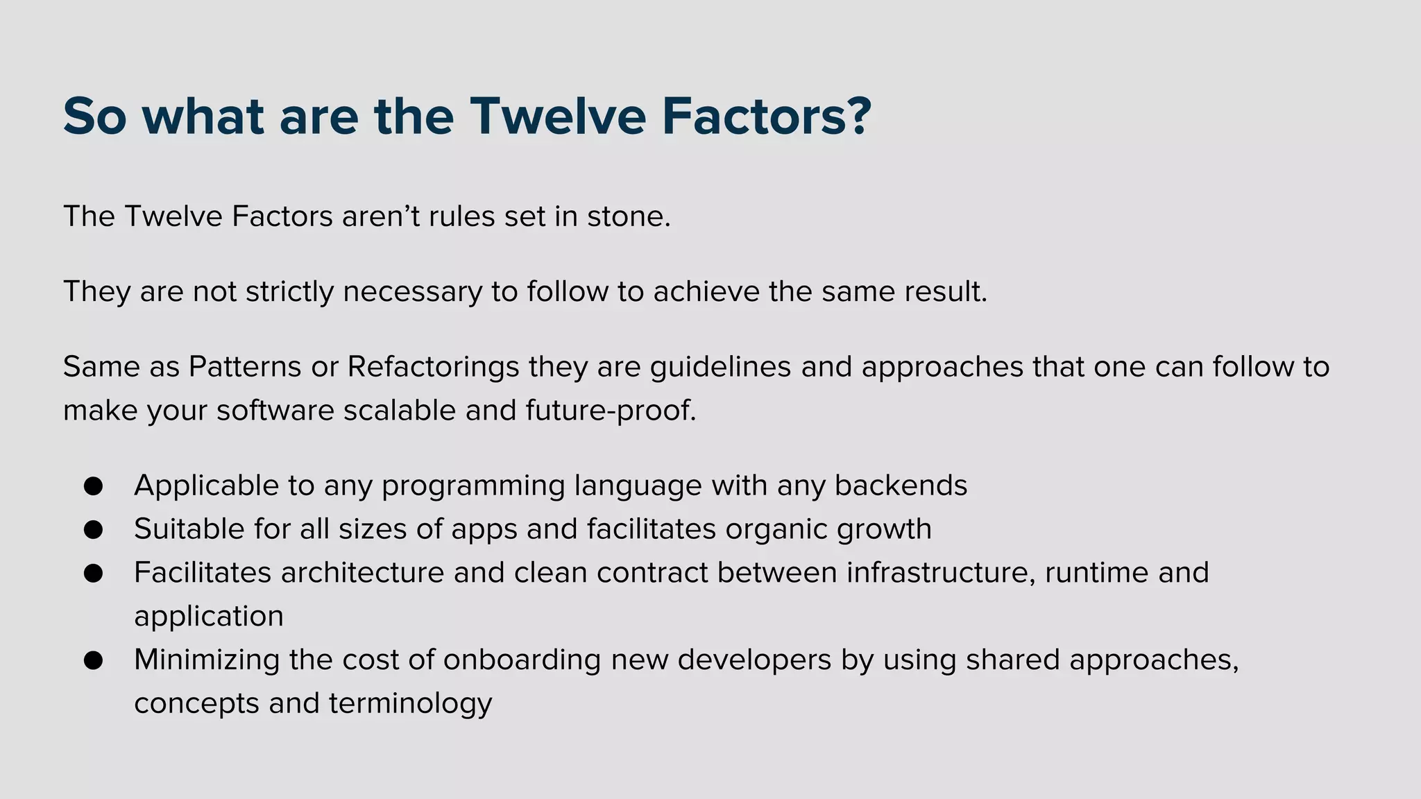 The Twelve-Factor App | PPT