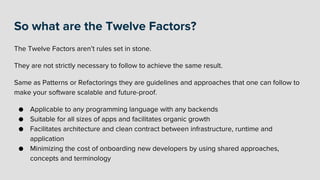 The Twelve-Factor App | PPT