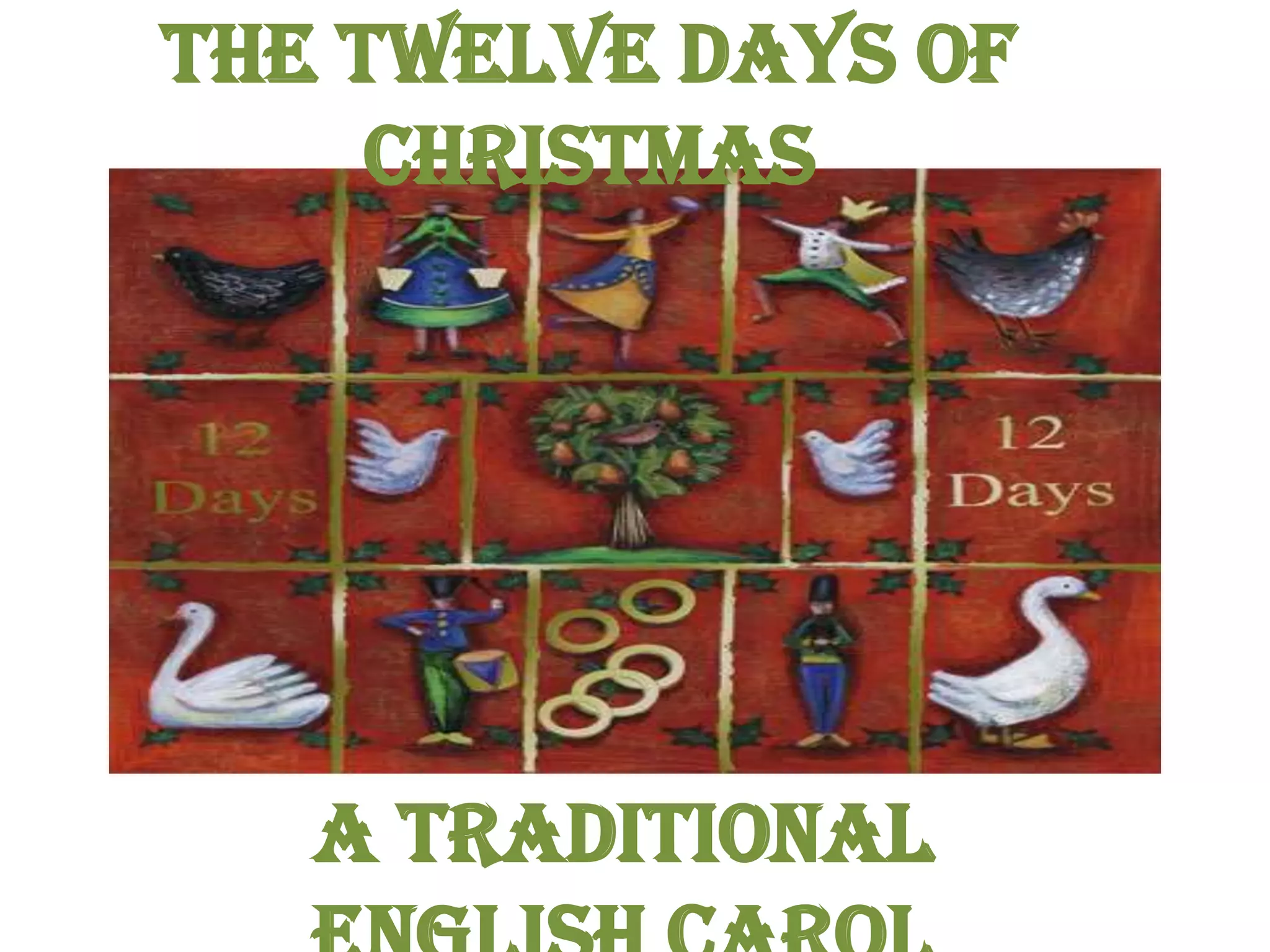 The twelve days of Christmas | PPTX