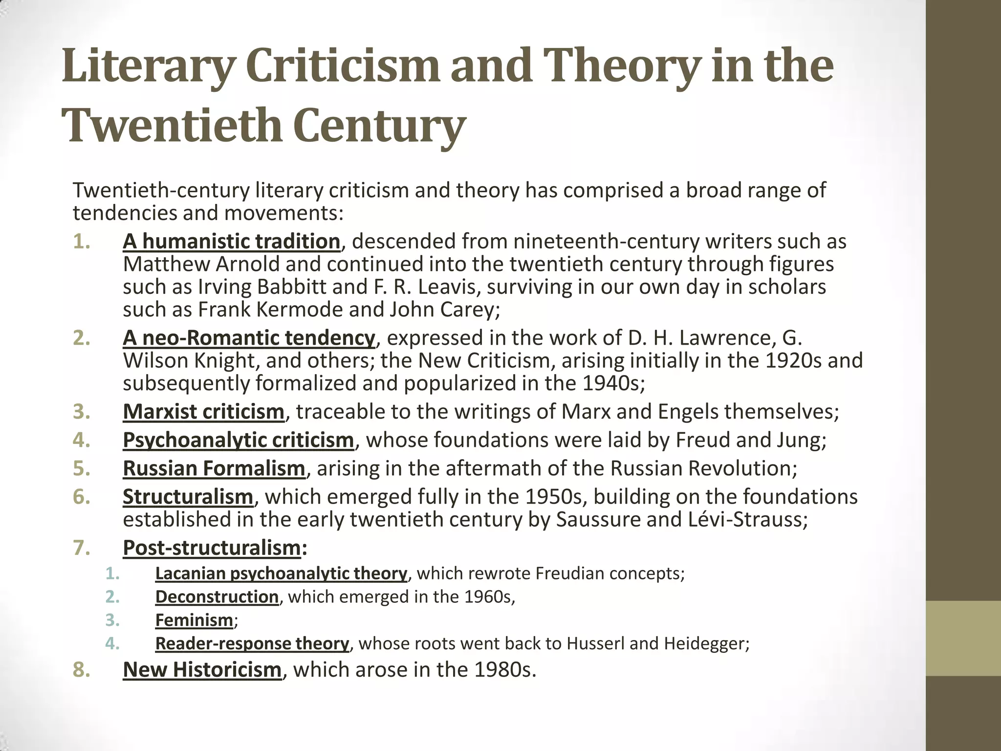 The twentieth century | PPTX