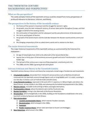 The twentieth century | PDF