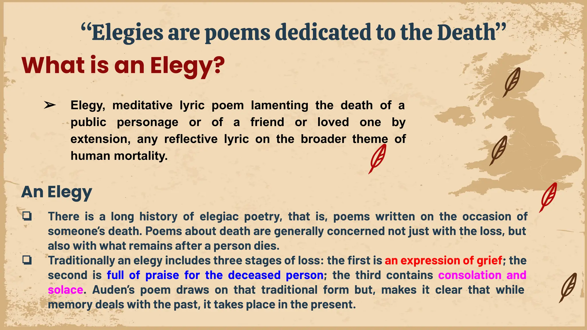 In Memory of w.b. yeats and The Tradition of Elegy | PDF