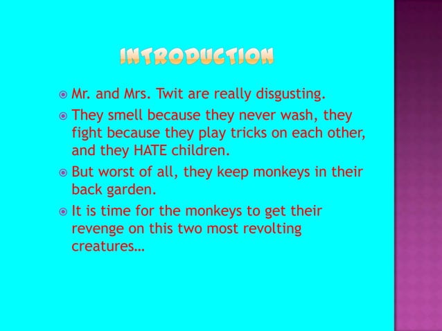 The twits roald dahl | PPT