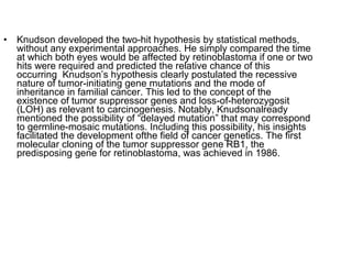 The two hit hypothesis, Dr BÙI ĐắC CHÍ | PPT