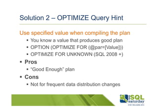 The two faces of sql parameter sniffing | PDF | Databases | Computer Software and Applications