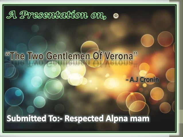 The two gentlemen of verona | PPTX | Cycling | Sports