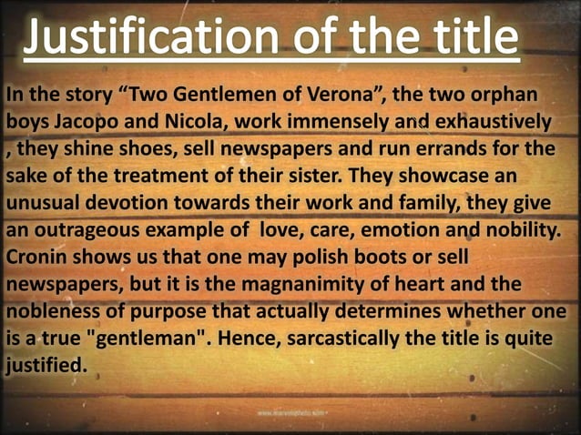 The two gentlemen of verona | PPTX | Cycling | Sports