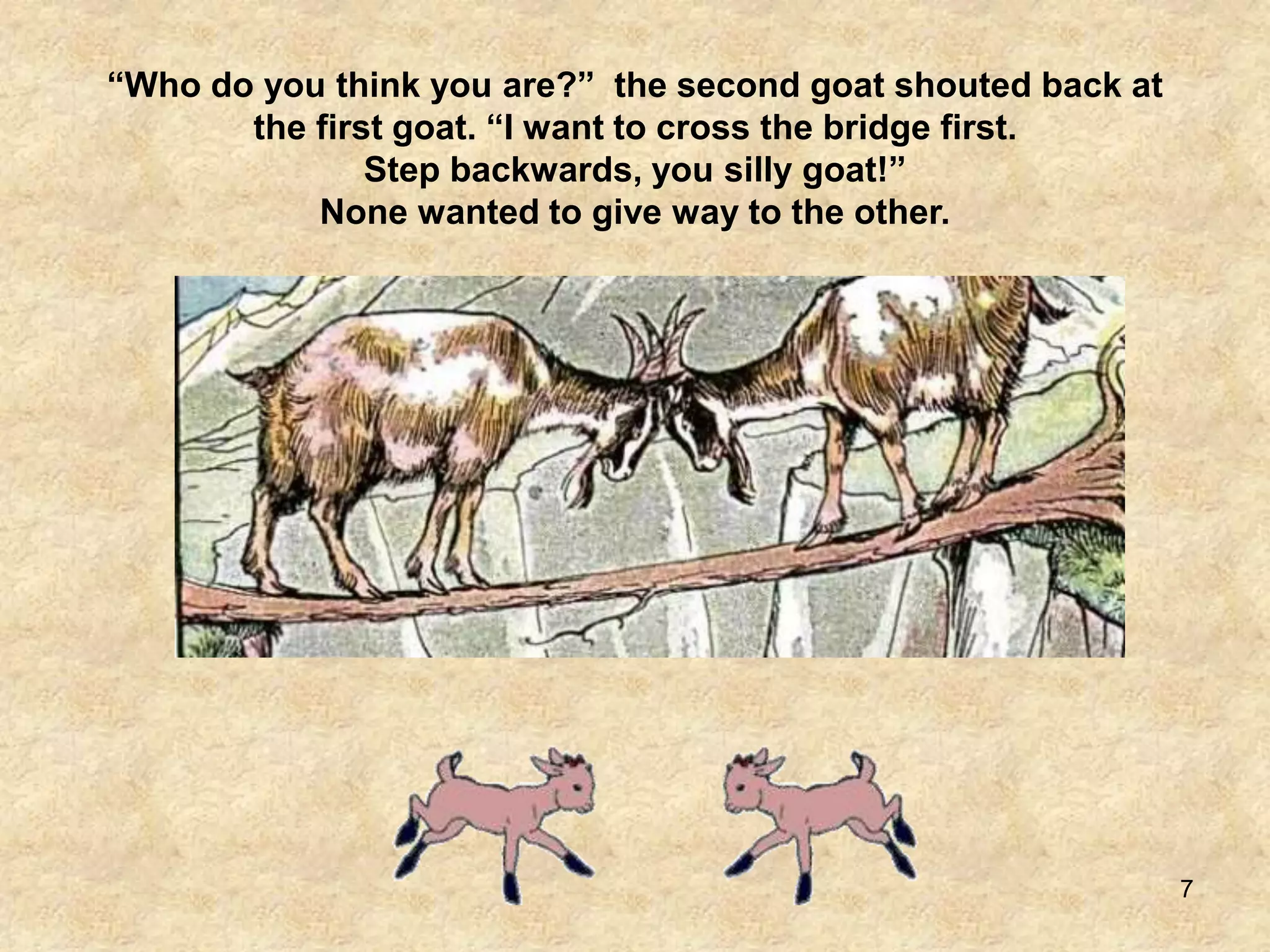 The Two Goats - An Aesop's Fable with Moral Lessons | PPT