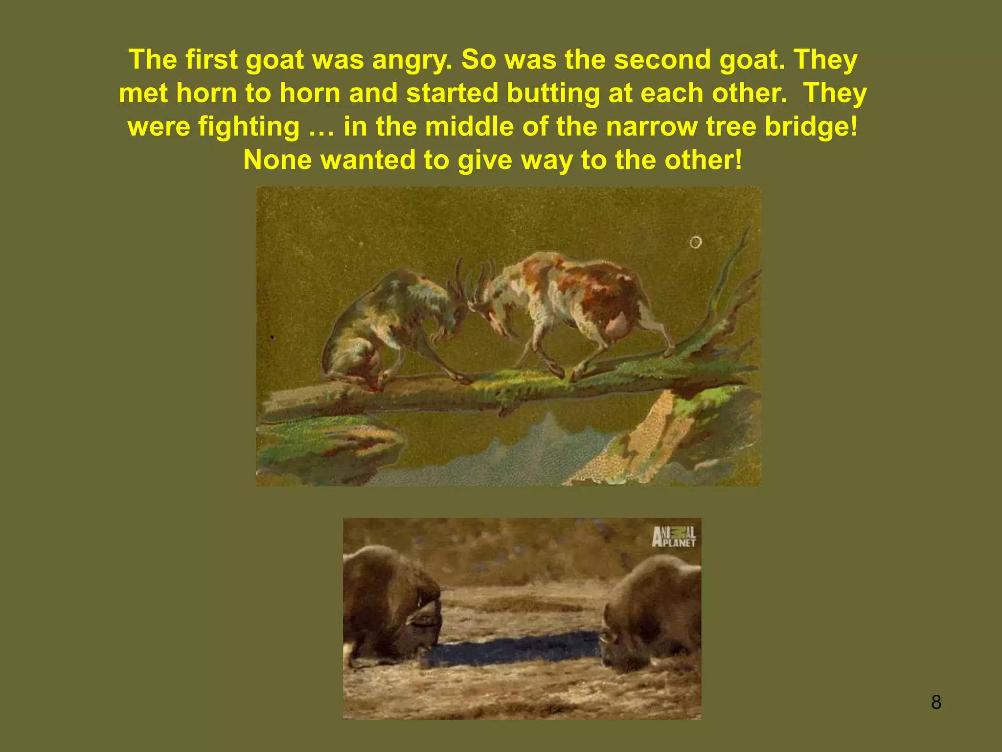 The Two Goats - An Aesop's Fable with Moral Lessons | PPT