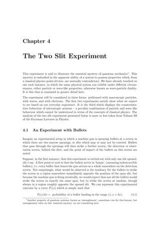 The Two Slit Experiment | PDF | Physics | Science