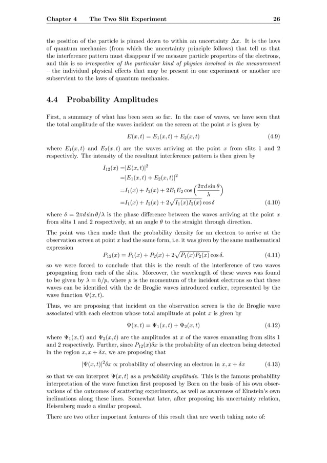 The Two Slit Experiment | PDF | Physics | Science
