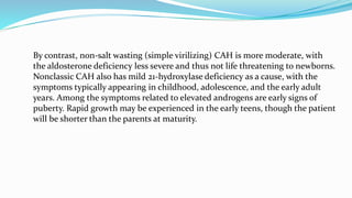 The Types and Symptoms of Congenital Adrenal Hyperplasia | PPTX ...