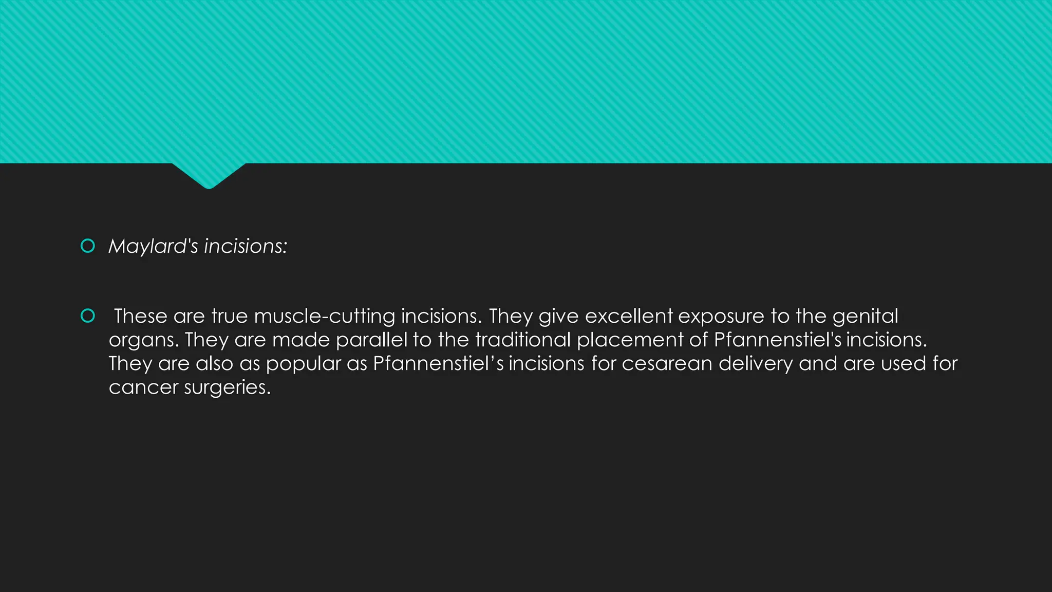 Tipo de incisiones abdominales. Cirugía. | PDF