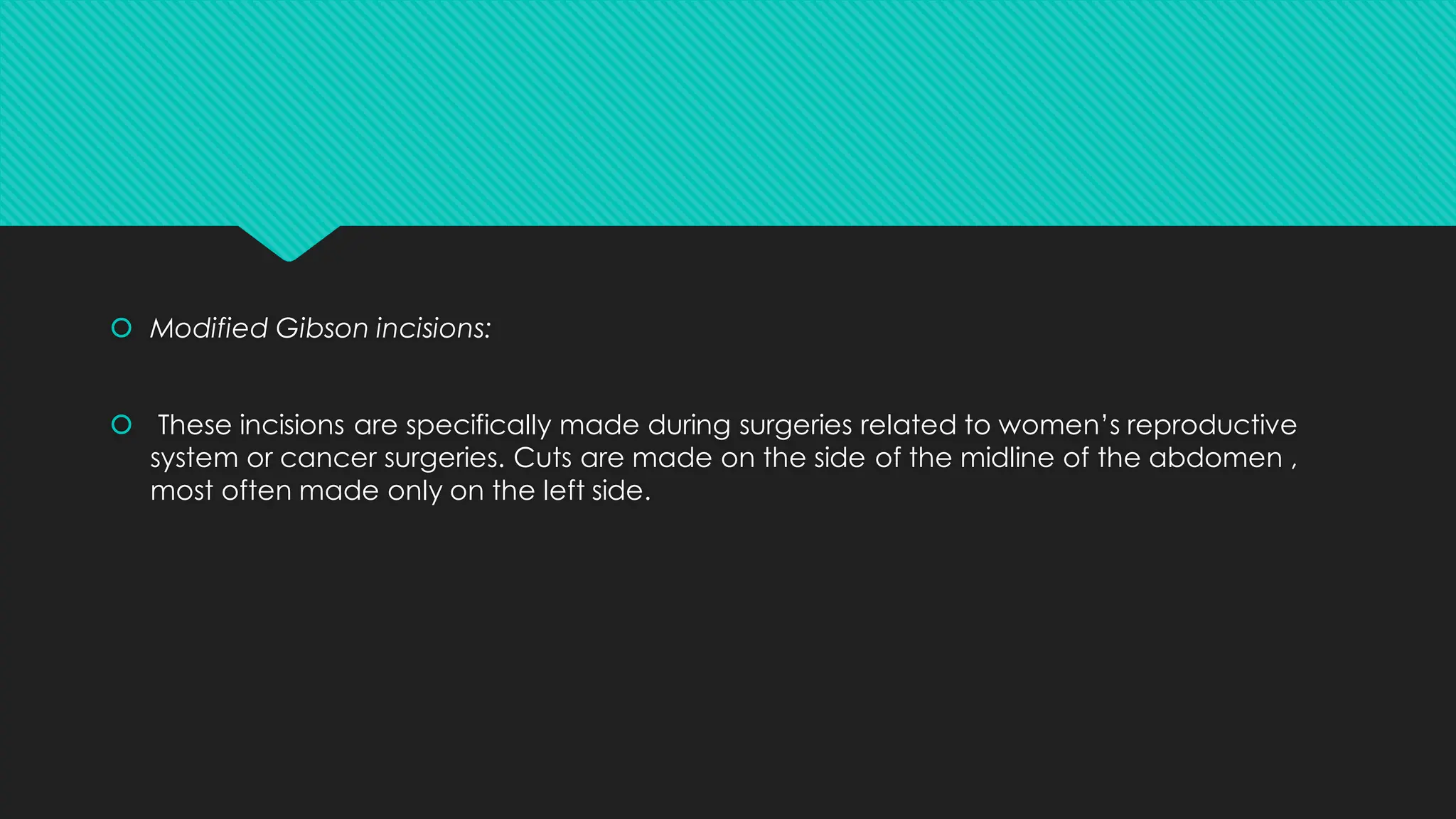 Tipo de incisiones abdominales. Cirugía. | PDF