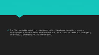 Tipo de incisiones abdominales. Cirugía. | PDF