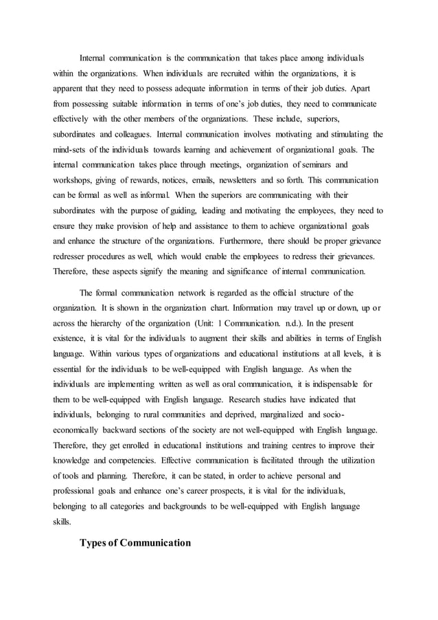 Types of Communication | PDF
