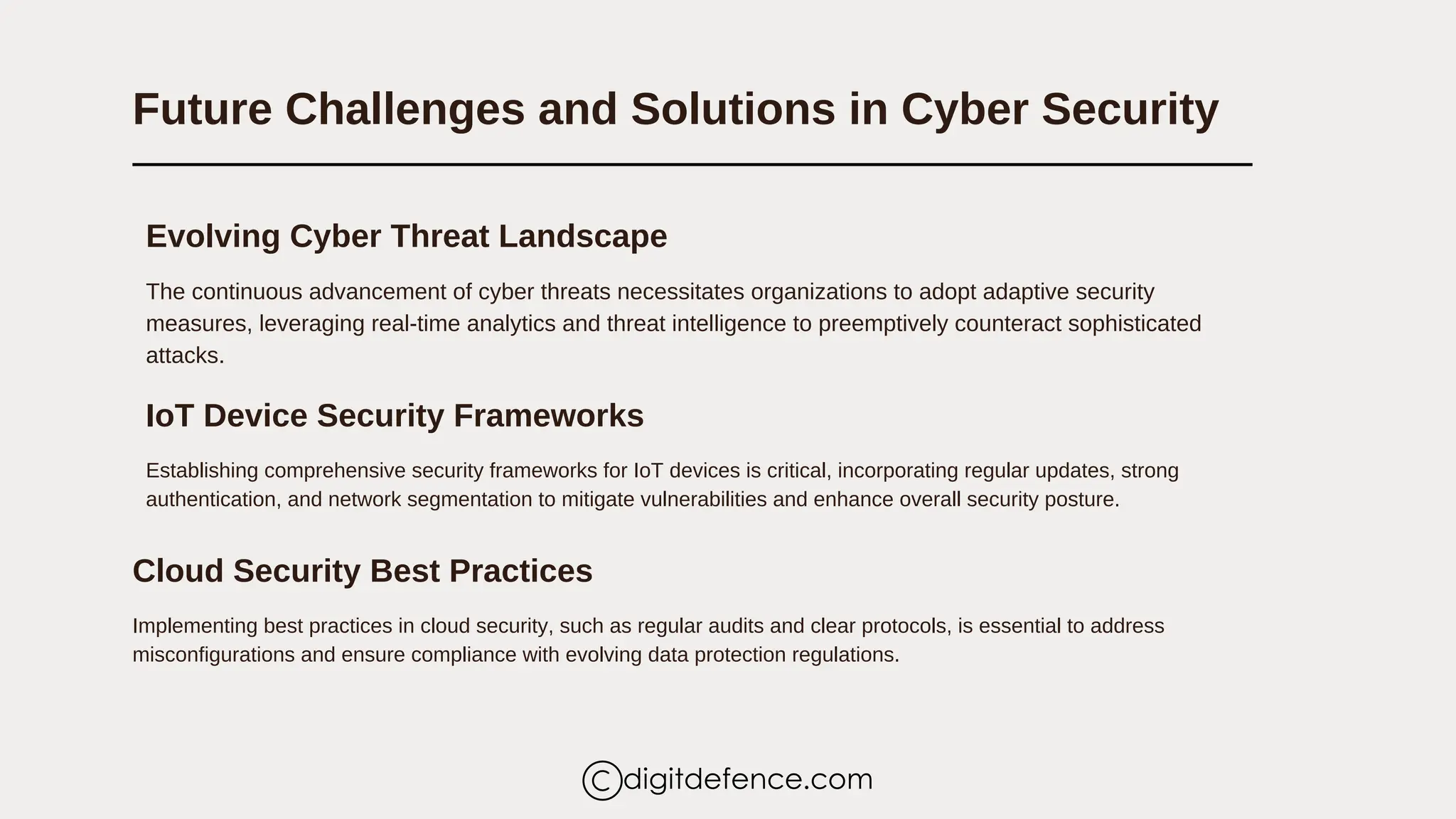 The Types of Cyber Security - Digitdefence | PPT