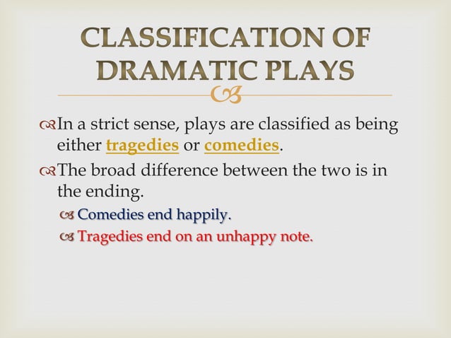 The types of drama | PPTX