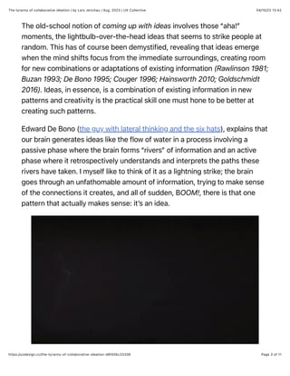 The tyranny of collaborative ideation | by Lars Jerichau | Aug, 2023 | UX Collective.pdf