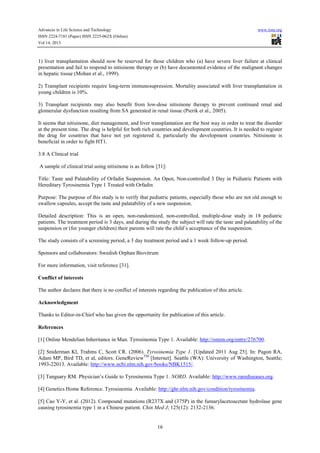 The tyrosinemia type i | PDF