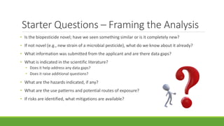 The U.S. Perspective on Problem Formulation for Biopesticides: Shannon ...