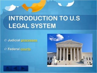The u.s. legal system | PPTX | Legal Services Industry | Industries