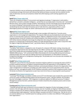The UCF® Announces UCFinterchange to Support Cybersecurity | PDF