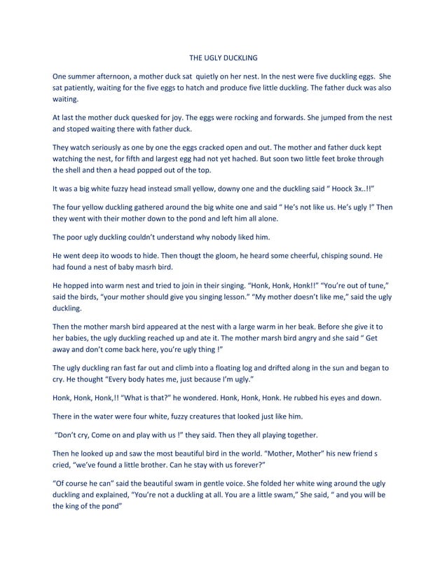 The ugly duckling | PDF
