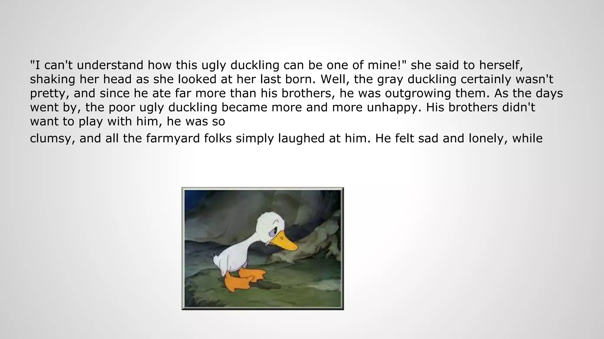 The ugly duckling- | PPTX