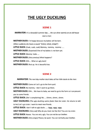 The ugly duckling script | DOCX