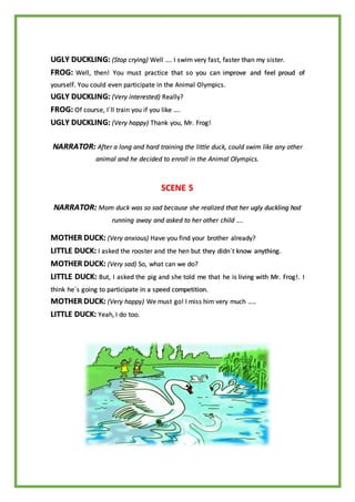 The ugly duckling script | DOCX | Family/Children | Genres