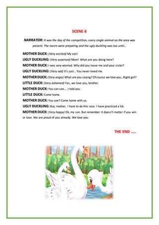 The ugly duckling script | DOCX