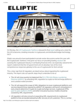 The uk cryptoassets task force report | PDF