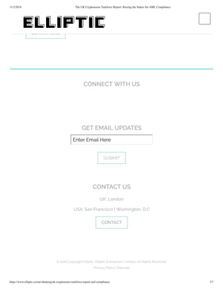 The uk cryptoassets task force report | PDF