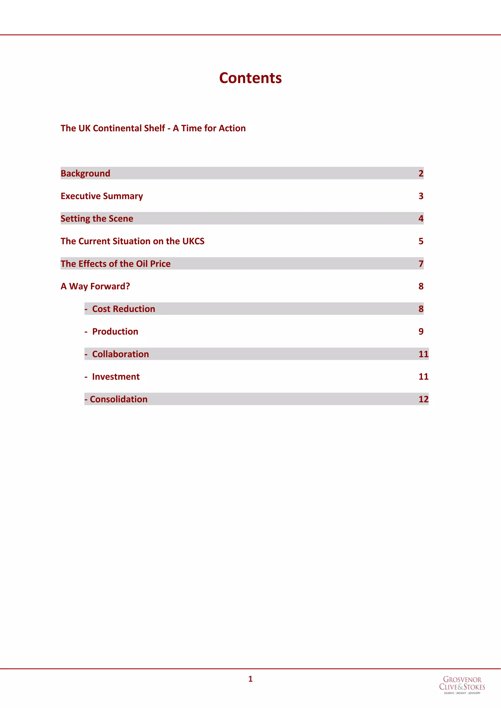 The UKCS Continental Shelf - A Time for Action | PDF