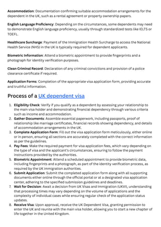 Who can bring dependents on a UK dependent visa? | PDF | Life Insurance ...