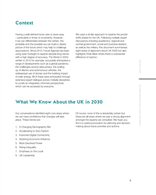 The UK in 2030 - An expert informed view on some key trends | PDF
