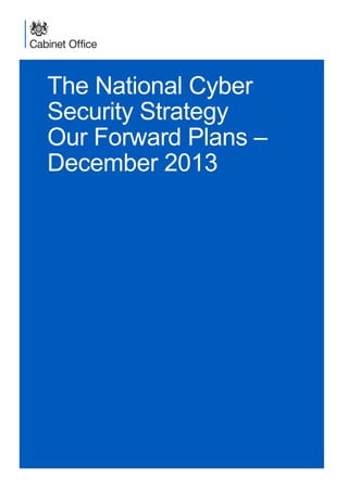 The UK National Cyber Security Strategy | PDF