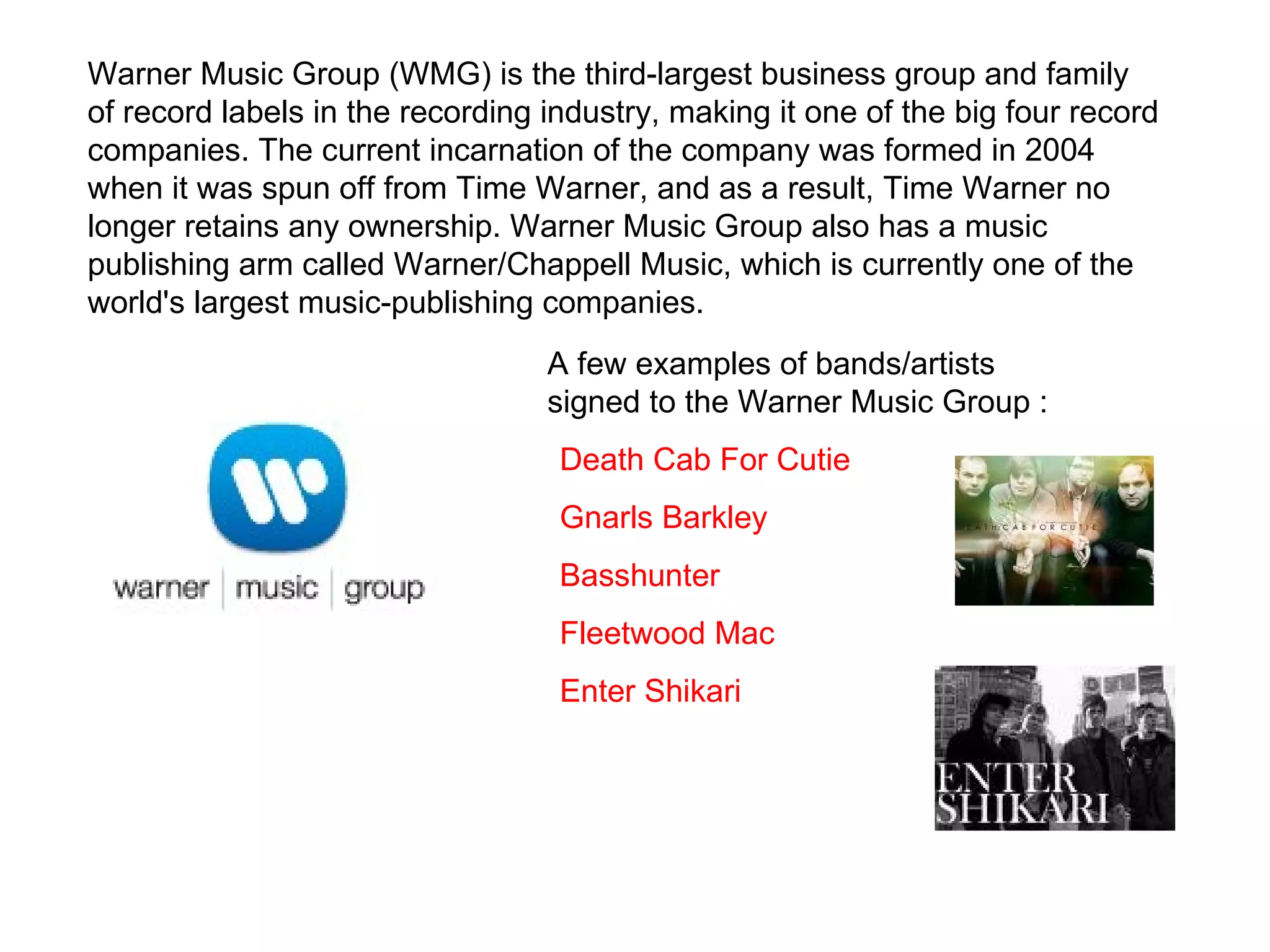 The UK’s 4 Major Record Labels | PPT