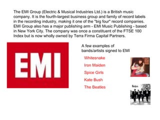 The UK’s 4 Major Record Labels | PPT