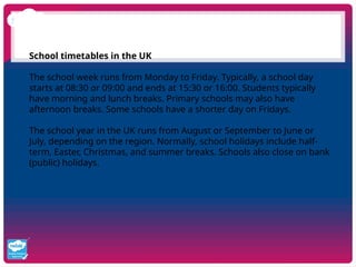 The_UK_School_System, il sistema scolastico inglese | PPTX