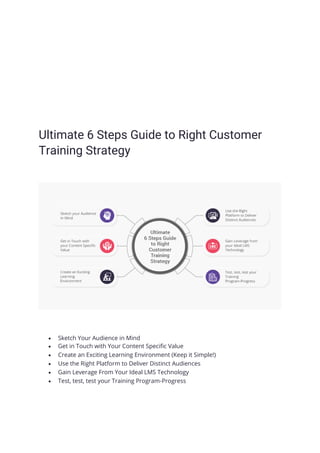 The Ultimate 6 Steps Guide to Right Customer Training Strategy.pdf ...
