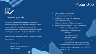 The ultimate api checklist by Blendr.io | Web Development | Internet
