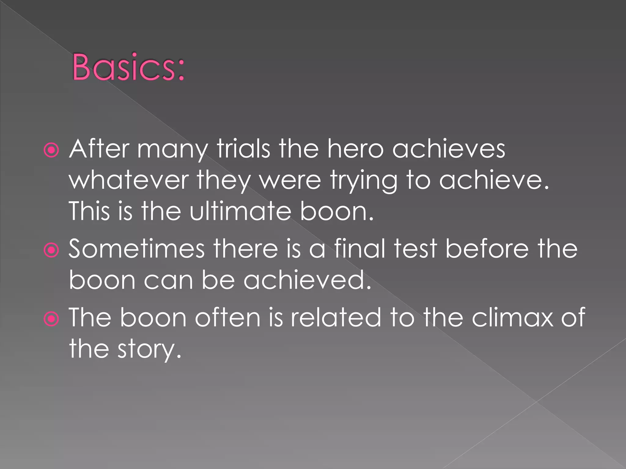 The ultimate boon | PPTX