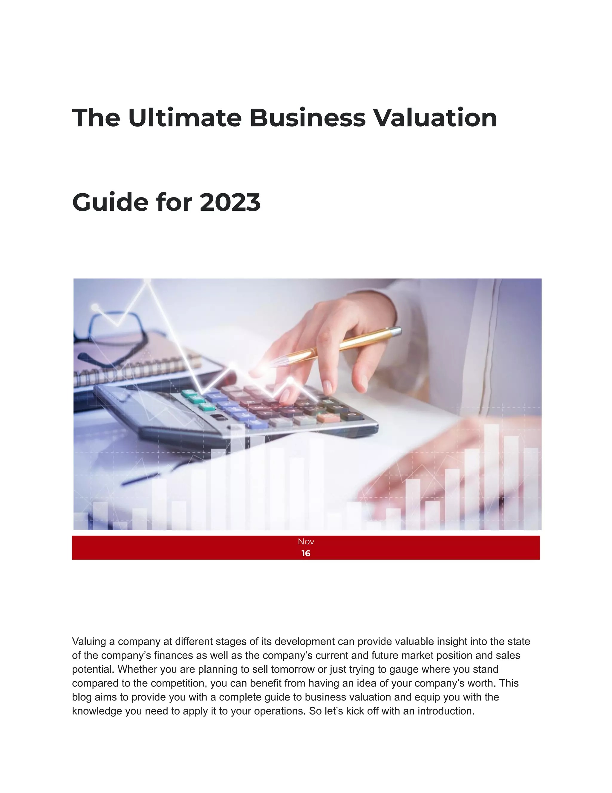 The Ultimate Business Valuation Guide for 2023.pdf