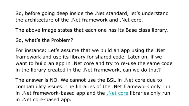 The Ultimate Cheat Sheet On Net Core Net Framework And Net Standard Ppt