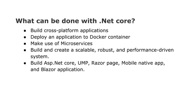 The ultimate cheat sheet on .net core, .net framework, and .net standard | PPT